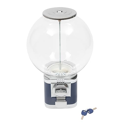 BANLICALI Vending Machine, Modern Freestanding Mini Candy Vending Machine with Keys, Big Bubble Gumball Bank for 1.26" Ball, Gumball Dispenser Machine for Business Coin Capacity 800-1000 (Dark Blue)