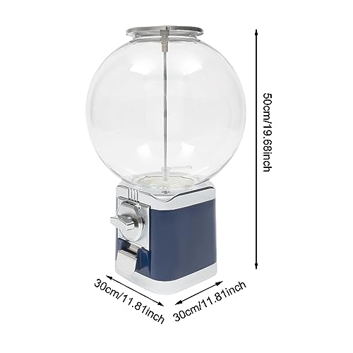 BANLICALI Vending Machine, Modern Freestanding Mini Candy Vending Machine with Keys, Big Bubble Gumball Bank for 1.26" Ball, Gumball Dispenser Machine for Business Coin Capacity 800-1000 (Dark Blue)