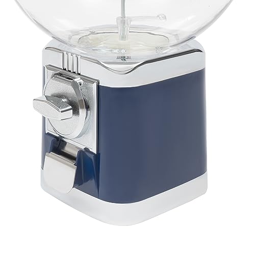 BANLICALI Vending Machine, Modern Freestanding Mini Candy Vending Machine with Keys, Big Bubble Gumball Bank for 1.26" Ball, Gumball Dispenser Machine for Business Coin Capacity 800-1000 (Dark Blue)
