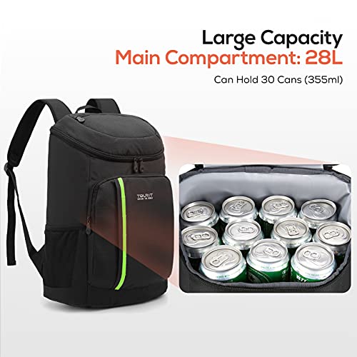 TOURIT Cooler Backpack 30 Cans Lightweight Insulated Backpack Cooler Leak-Proof for Men and Women