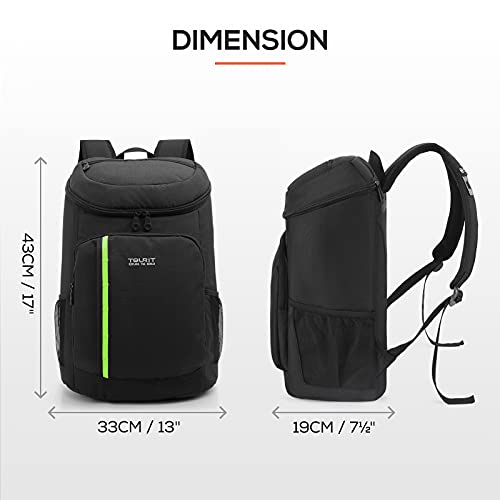 TOURIT Cooler Backpack 30 Cans Lightweight Insulated Backpack Cooler Leak-Proof for Men and Women
