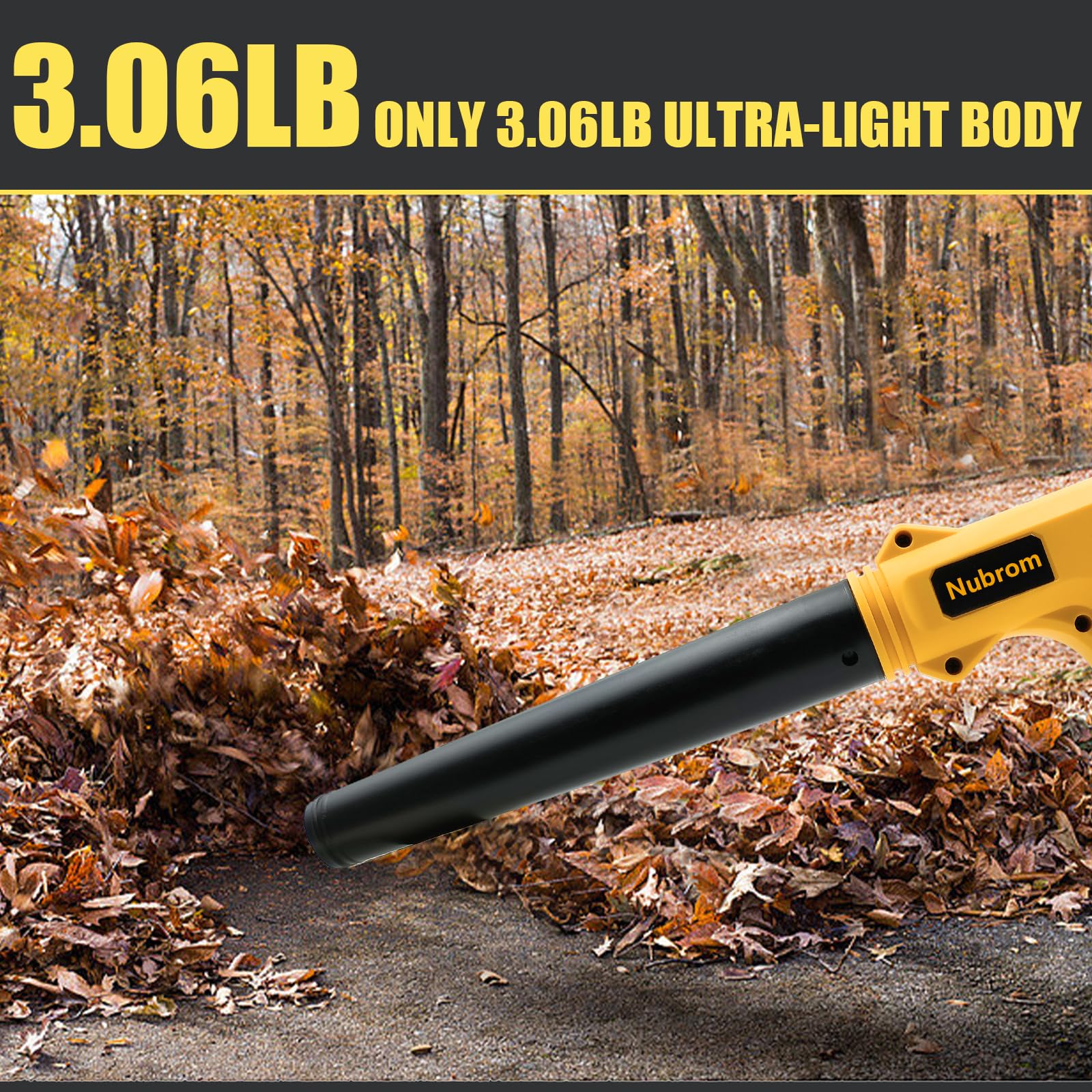 Cordless Leaf Blower for Dewalt 20V Battery, 2-in-1 Electric Leaf Blower & Vacuum, Small Leaf Blower for Lawn Care, Dust, Pet Hair, Car(Battery Not Included)
