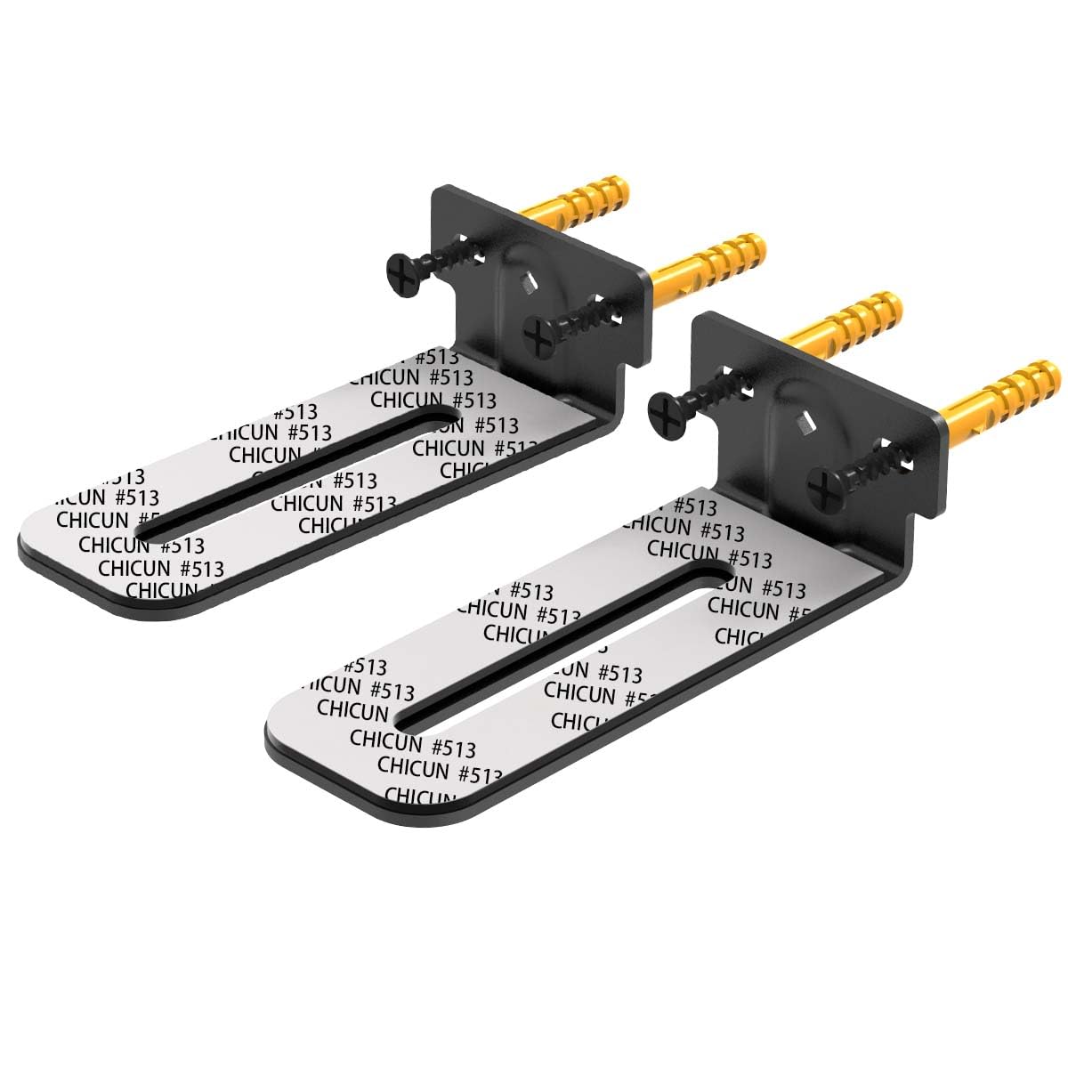 Agandax Soundbar Wall Mount Bracket Universal Soundbar Mount Shelf Depth Adjustable for Bose, Samsung, Vizio, LG, Dolby Atmos Soundbars (Black: V01)
