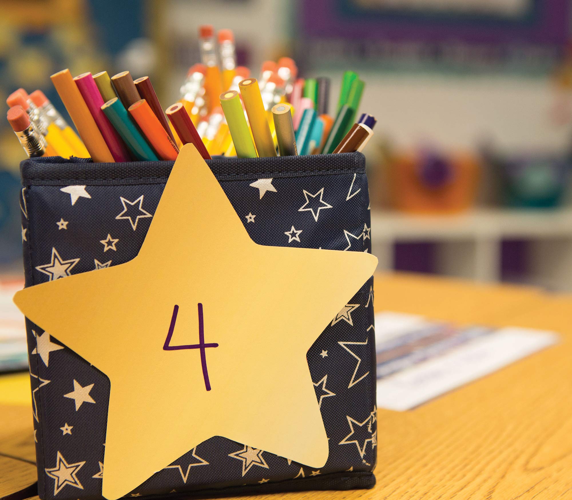 Carson Dellosa Galaxy Stars Cutouts, 36 Marble & Gold Star Cutouts for Bulletin Board and Classroom Décor, Galaxy Décor Classroom Cut-outs, Space Décor Cutouts for Classroom Bulletin Board Decorations