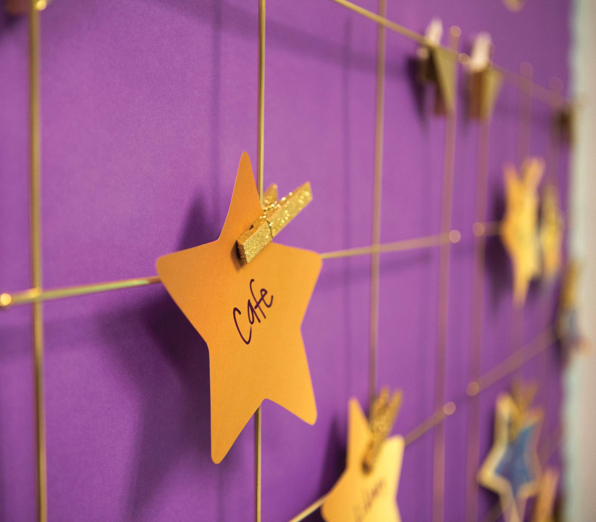 Carson Dellosa Galaxy Stars Cutouts, 36 Marble & Gold Star Cutouts for Bulletin Board and Classroom Décor, Galaxy Décor Classroom Cut-outs, Space Décor Cutouts for Classroom Bulletin Board Decorations