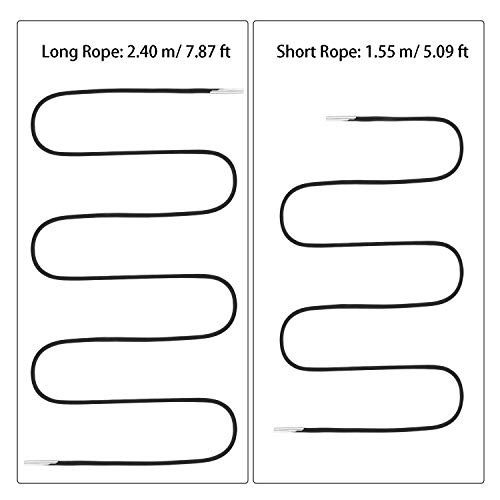 Gizhome Universal Replacement Cords for Zero Gravity Chair(8 Cords), Replacement Laces for Zero Gravity Chairs, Zero Gravity Recliner Repair Tool for Lounge Chair, Bungee Chair Cord - Black