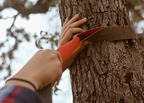 KAMMOK: Python 15' Tree Friendly Hammock Straps | Woven, No-Stretch, Knotless, Durable Holds up to 500lbs, (Lightweight for Hiking, Camping, Backpacking), Set of 2 w/ Stuff Sack