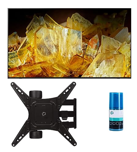 Sony XR55X90L 55 Inch 4K BRAVIA XR Full Array LED Smart Google TV with a Medium Full Motion Mount for 32 Inch-65 Inch Compatible TV's and HDTV Screen Cleaner Kit (2023)(USED)