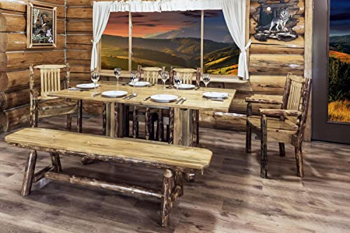 Log Furniture - 6' Plank Bench