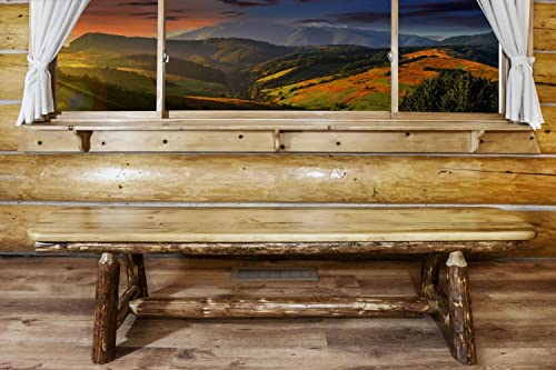 Log Furniture - 6' Plank Bench