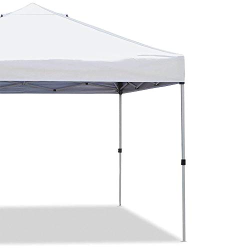 Z-Shade ZSBP10VNTWH-S 10 by 10 Foot White Venture Straight Leg Canopy and Emergency Tent Shelter for Outdoor and Indoor Use, 100 Square Foot Coverage