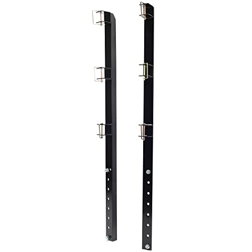 ECOTRIC Heavy Duty 3-Place Edgers Gas Weeder Trimmer Rack Holders for Open Landscape Trailer
