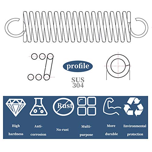 2Pack Premium Porch Swing Springs,1300lb Heavy Duty Springs, Rust Resistant Swing Springs, Spring for Swing Hammock Hanging Chair Spring for Hammock spring,Porch Swings,Indoor Outdoor Hanging Kit