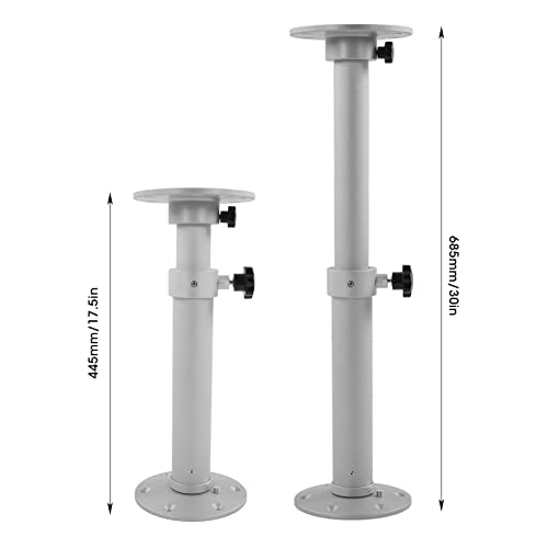 Adjustable Table Leg, Frosted 445β685mm Aluminum Alloy Removable Telescopic RV Table Stand for Boats for Balconies for Camper