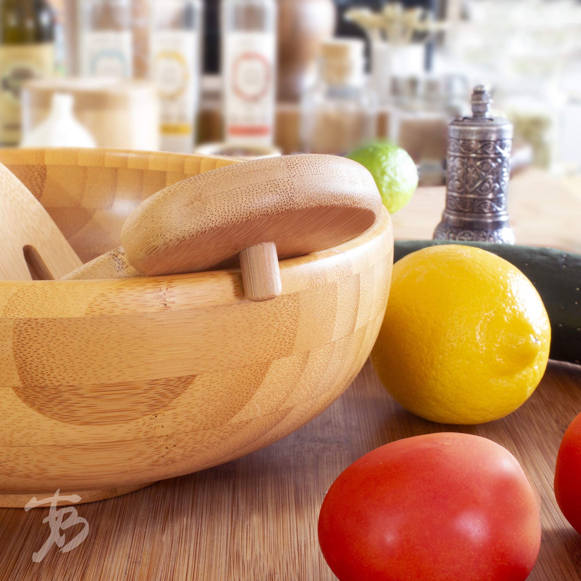 Totally Bamboo 2 Piece Natural Bamboo Salad Hands