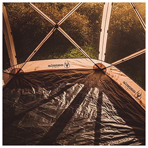 Gazelle Tentsā¢, G5 5-Sided Gazebo Footprint, 300D, Waterproof Ground Tarp, 5 Tack Down Stakes, GA107