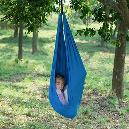 Therapy Swing for Kids with Special Needs (Hardware Included),Pod Swing Chair for Sensory Integration Indoor Outdoor Hammock Adjustable Hanging Chair