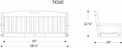 Trex Outdoor Furniture Yacht Club Swing, Classic White