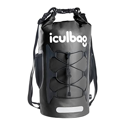 Iculbag Small Cooler Backpack Insulated Waterproof 20L/25Cans Backpack Coolers Insulated Leak Proof Roll Top Outdoors Ice Lunch Bags for Men Women Beach Camping Hiking Picnic Travel 18 Hours Cooling