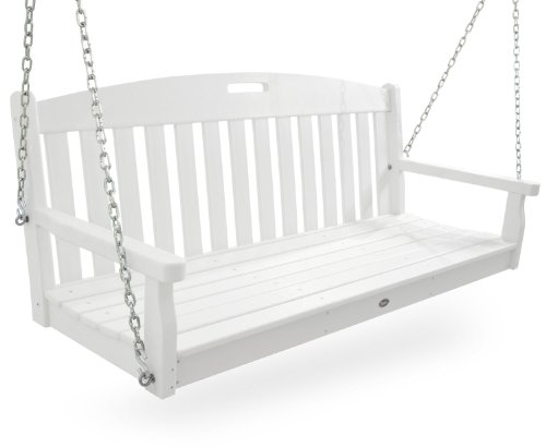 Trex Outdoor Furniture Yacht Club Swing, Classic White