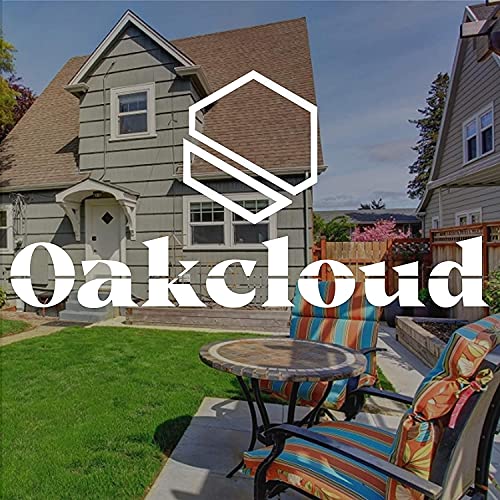 Oakmont Outdoor Furniture 3 Piece Conversation Bistro Set Rocking Chairs and Glass Top Table, Thick Cushions, Black Steel (Grey)