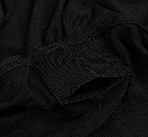 Utopia Kitchen Spandex Tablecloth 2 Pack [4FT, Black] Tight, Fitted, Washable and Wrinkle Resistant Stretch Rectangular Patio Table Cover for Event, Wedding, Banquet & Parties [48Lx30Wx30H Inch]