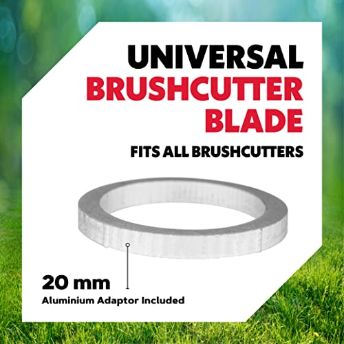 Oregon 295504-0 Universal Mulching Brushcutter 2 Tooth for Stihl, Husqvarna, Mitox, Echo, Kawasaki and Other Machines, Red