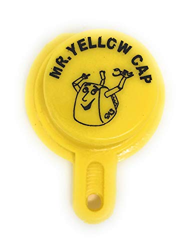 2 - Mr. Yellow Cap Fuel Gas Can Jug Spouts Nozzles, Rings & Caps, replaces Blitz 900302 900092 900094 Old Style - Please Read Description Thoroughly Before Ordering! Thank You