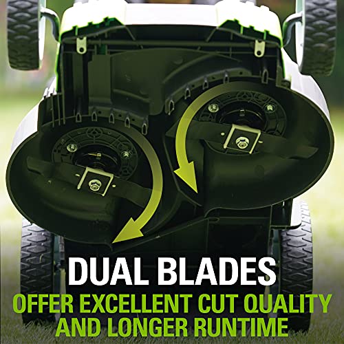 Greenworks 40V 20-Inch Cordless (2-In-1) Push Lawn Mower, 4.0Ah + 2.0Ah Battery and Charger Included 25302
