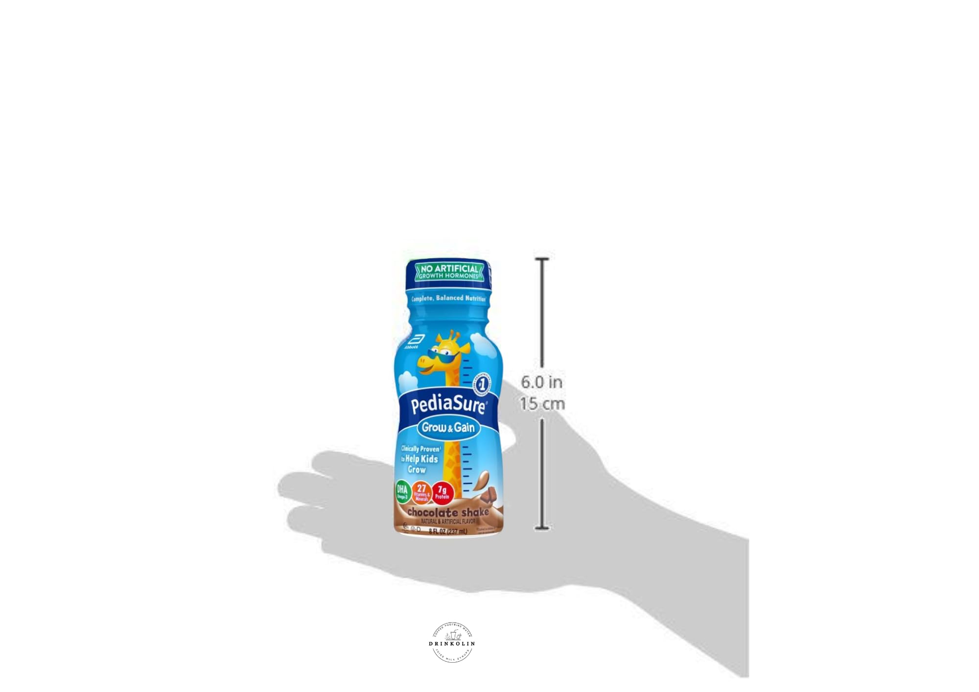 Immune Support Kids Protein Shake Grow & Gain Chocolate Flavor, 8 Fl Oz 8 Pack
