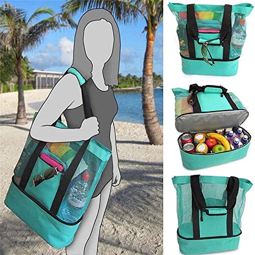 Askfairy Multi-Function Picnic Thermal Preservation Bag Beach Bag,Large Picnic Fresh-Keeping Bag for Outdoor Swimming, Camping, Travel