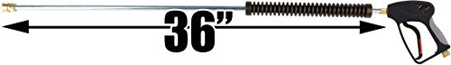 Deluxe 5000 psi 10 gpm Pressure Washer Gun and 36 inch Wand and Couplers