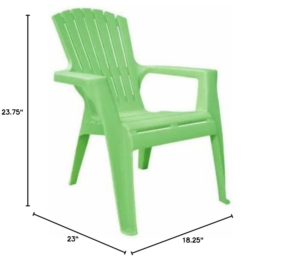 Adams 8460-08-3731 Kid's Adirondack Stacking Chair, Summer Green