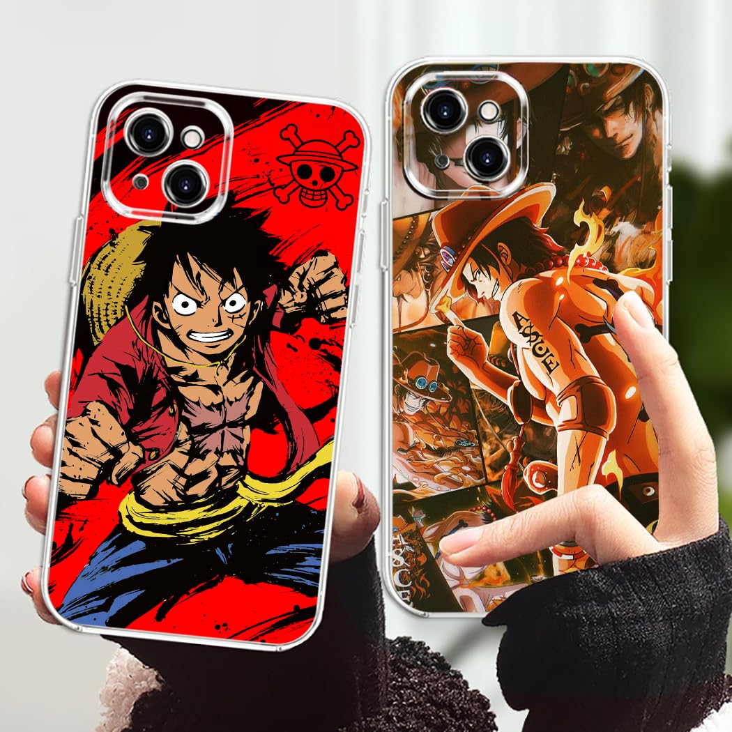 Staremeplz Compatible with Samsung Galaxy S9 Plus Case One -Piece Anime Design [with Vision Keychain and 50pcs Stickers] Cartoon Transparent Soft Silicona Case for Samsung Galaxy S9 Plus