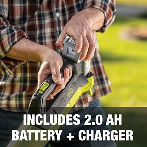 Sun Joe 24V-TB-LTE 24-Volt iON+ Jet Blower Cordless Compact Turbine Leaf Blower 100-MPH, Kit (w/2.0-Ah Battery + Quick Charger)
