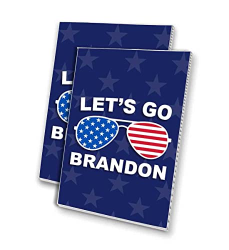 Let's Go Brandon (24" x 36") 4Mm Corrugated Plastic Panel, Graphics Applied to 1 Side (Pk of 2) | Trump, Biden, Political, MAGA, Republican, FJB