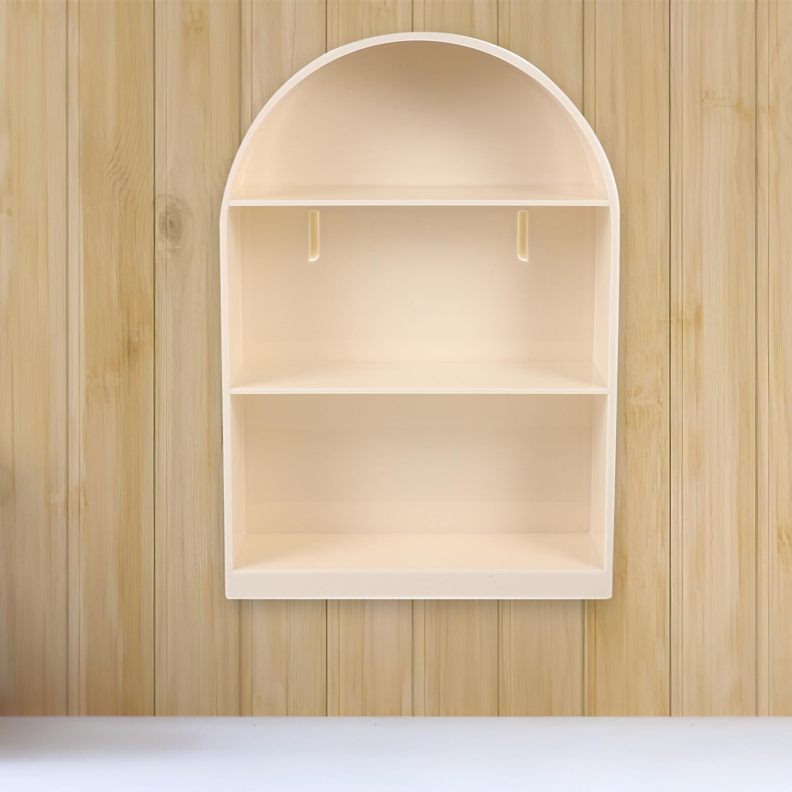 Wall Storage Rack Shelf Wall Figurine Rack Garage Kits Holder Small Floating Shelves Small Wall Shelves Record Wall Mount Wall Hanging Figurine Rack White Perfume Rack Plastic Arch