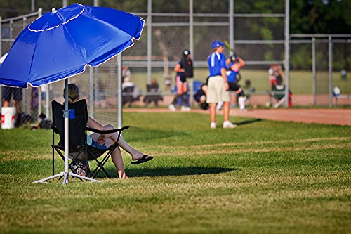 Wondershade 5' Sun Shade Umbrella, Portable Lightweight Adjustable Instant Sun Protection UPF 50+ - Blue
