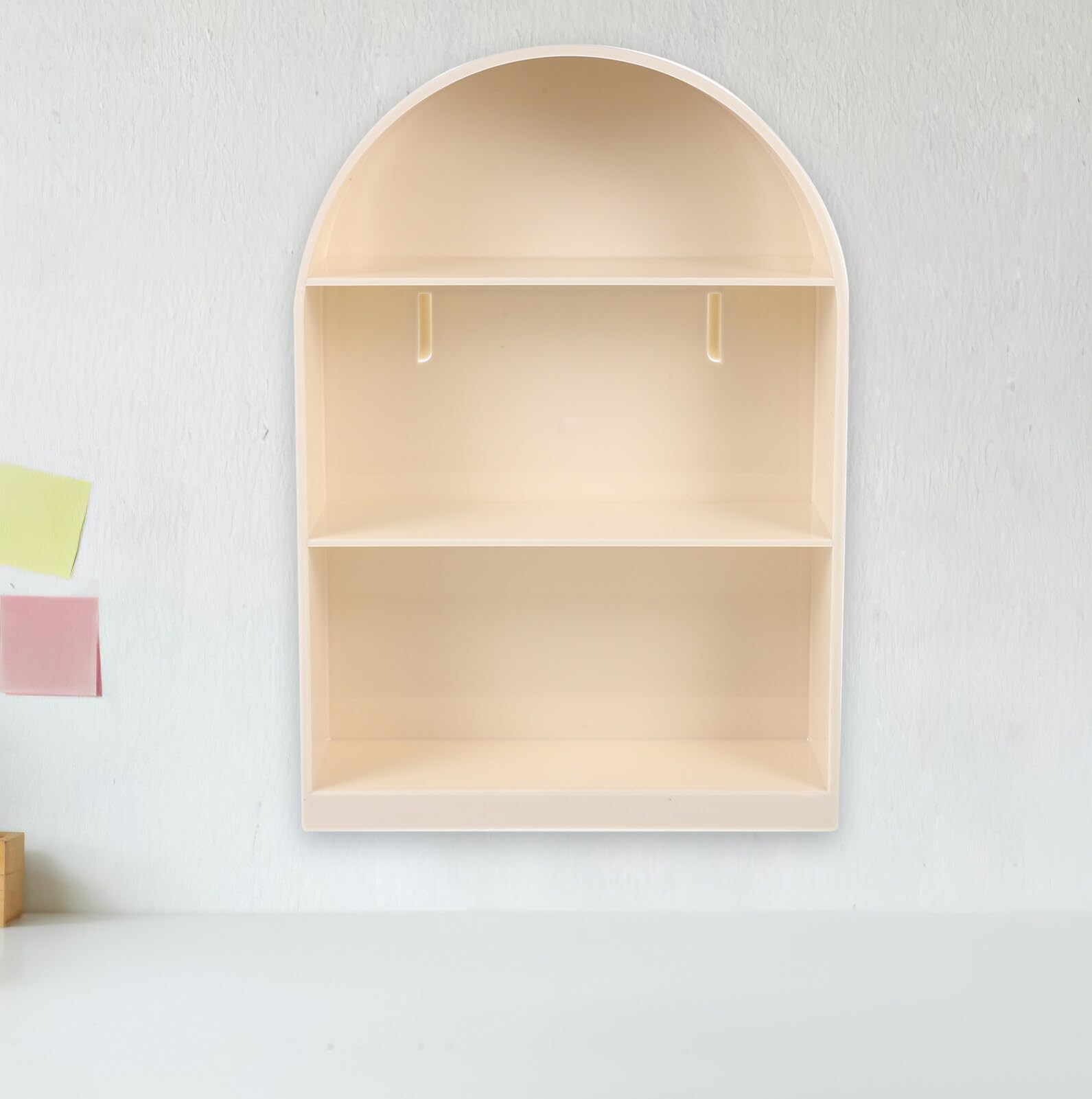 Wall Storage Rack Shelf Wall Figurine Rack Garage Kits Holder Small Floating Shelves Small Wall Shelves Record Wall Mount Wall Hanging Figurine Rack White Perfume Rack Plastic Arch