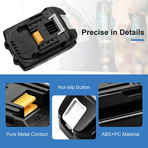 2-Pack BL1830B 18 Volt 3.0Ah Lithium-ion Replacement Battery Compatible with Makita 18V Battery BL1815 BL1820 BL1820B BL1835 BL1840 BL1850 BL1860 LXT400 Cordless Power Tools Batteries