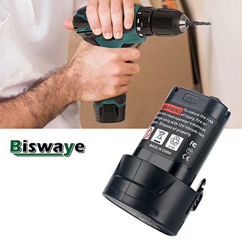 Biswaye 2Pack 3.0Ah 10.8V BL1014 Battery Replacement for Makita 10.8V-12V Max Lithium ion Battery BL1013 194550-6 194551-4 195332-9 CL100DW DF330D FD01ZW