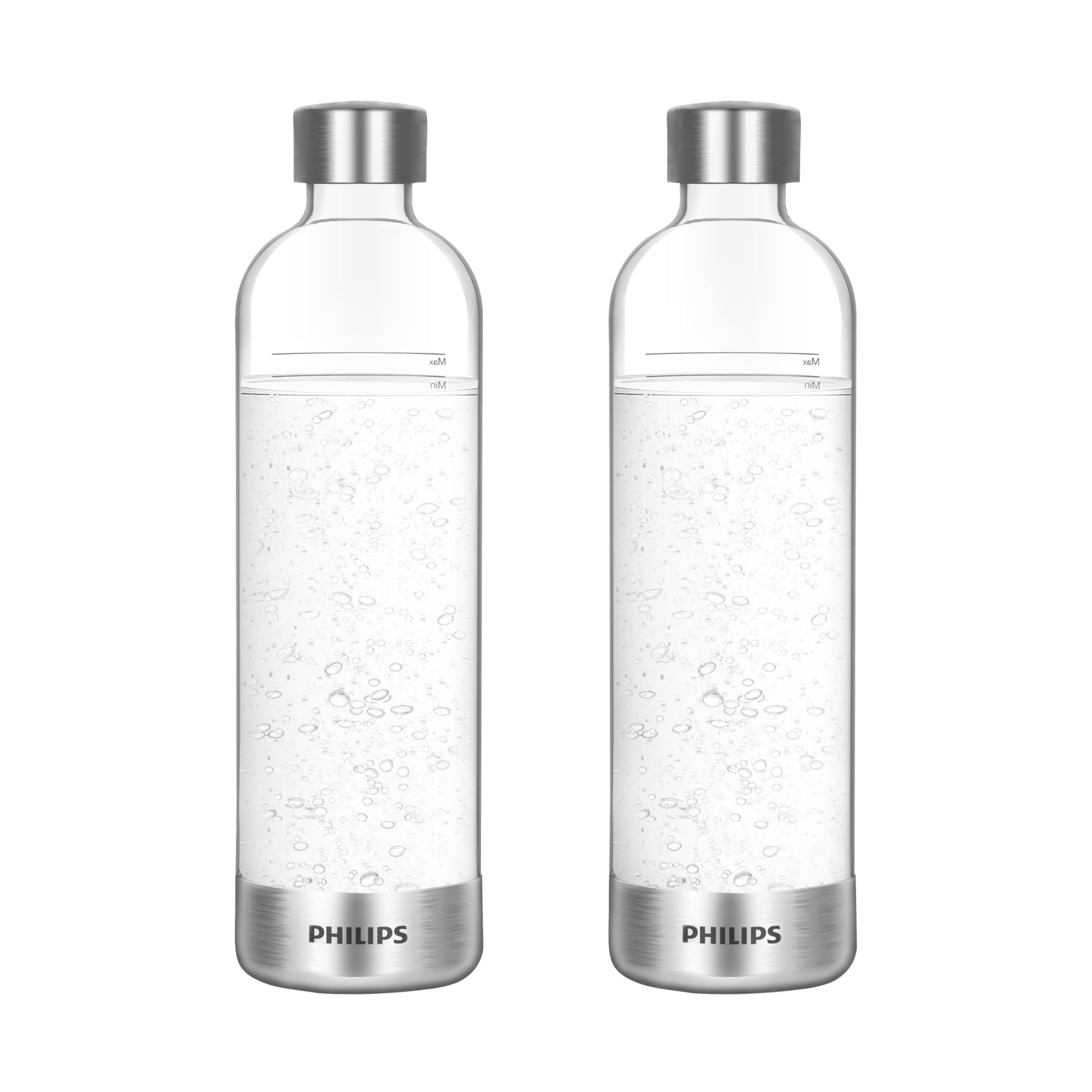 PHILIPS Sparkling Water Maker + PHILIPS Carbonating Bottles (1L Twin Pack)