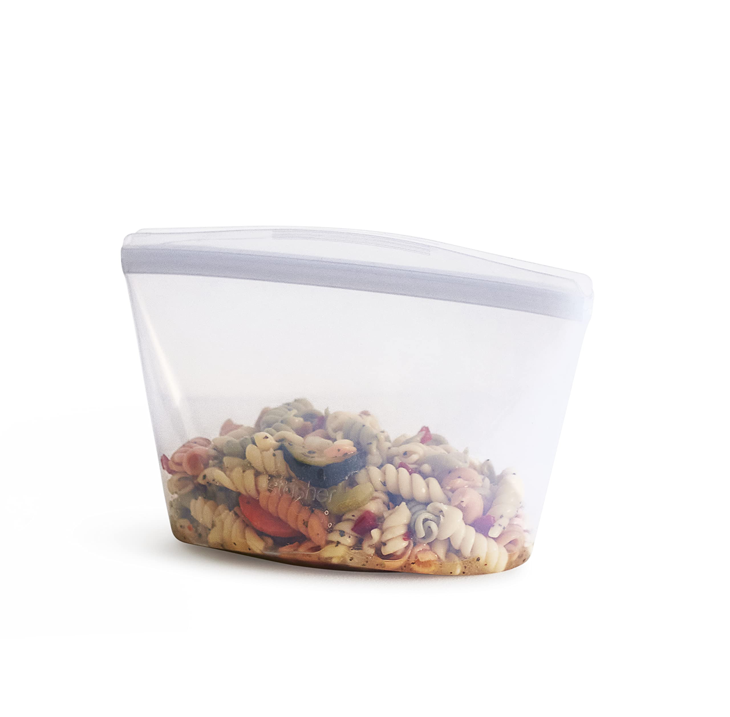 Stasher Reusable Silicone Storage Bag, Food Storage Container, Microwave and Dishwasher Safe, Leak-free, 4 Cup Bowl & Reusable Silicone Storage Bag, Food Storage Container, Microwave