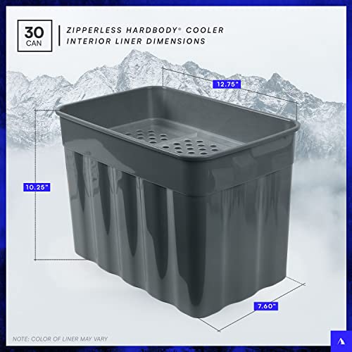Arctic Zone Titan Deep Freeze Cooler - 30 Can Zipperless Hardbody Cooler - Deep Freeze Insulation, HardBody Liner, and SmartShelf