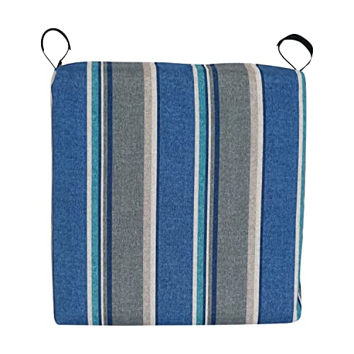 Blazing Needles Indoor/Outdoor Chair Cushion, 16 x 16, Sovaro Denim 2 Count
