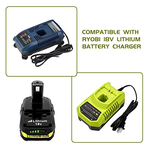 2Packs 3.0Ah P108 Lithium Replacement Battery Compatible with Ryobi 18V Battery P102 P103 P104 P105 P107 P108 P109 P190 P122 for 18 Volt Cordless Power Tools