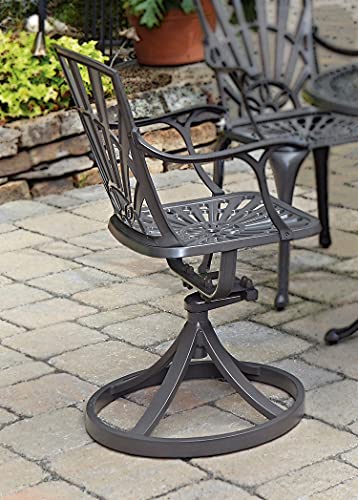 homestyles 6661-53 Outdoor Swivel Rocking Chair, 21.25Lx24Dx36.25H, Taupe