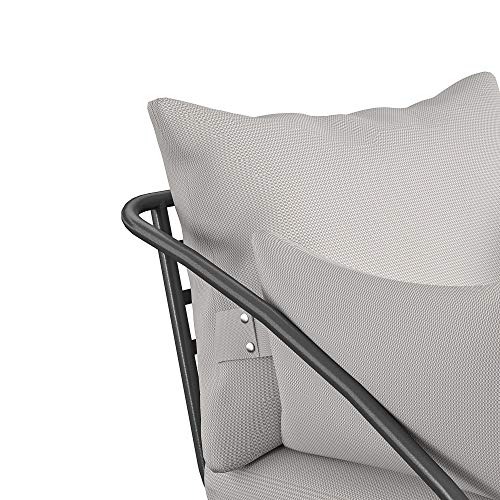 Novogratz 88061CWGE Poolside Gossip Collection, Teddi Outdoor, 2-Piece, Charcoal Patio-Lounge-Chairs