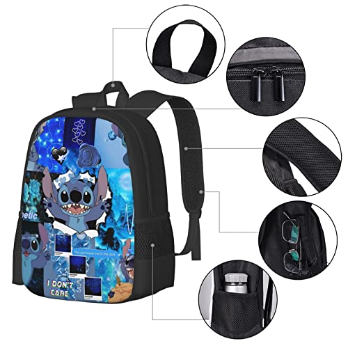 Cute Stitch Backpacks Cartoon Daypack Unisex Laptop Bag For Man Women College Office Picnic Travel