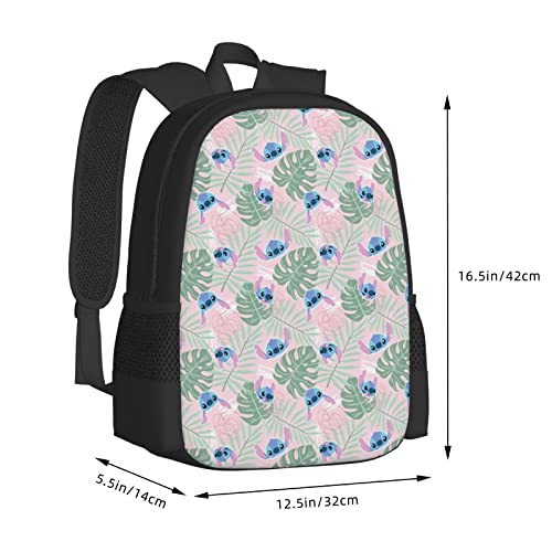 Stitch Backpack Cartoon Anime Cute Merchandise Unisex Bag Unisex Stitch Laptop Backpack